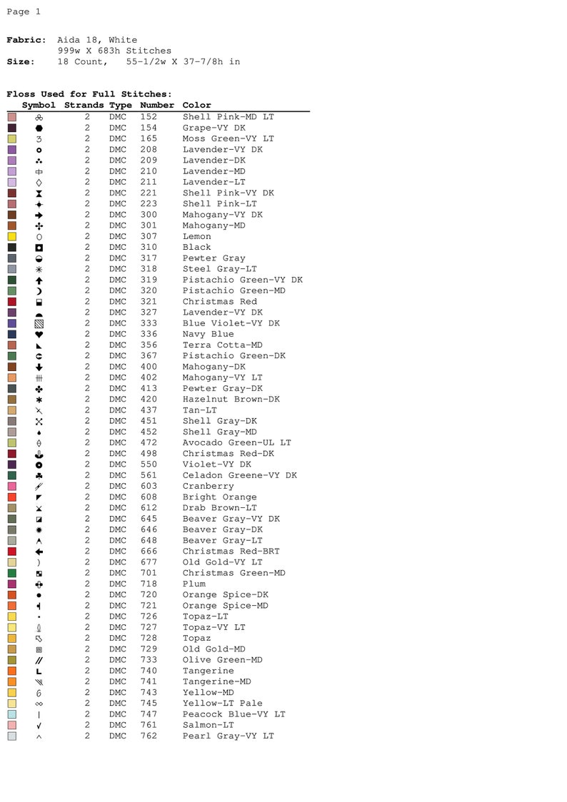 Cartoon Сouples Cross Stitch Pattern / Large Stained Glass Cross Stitch ...