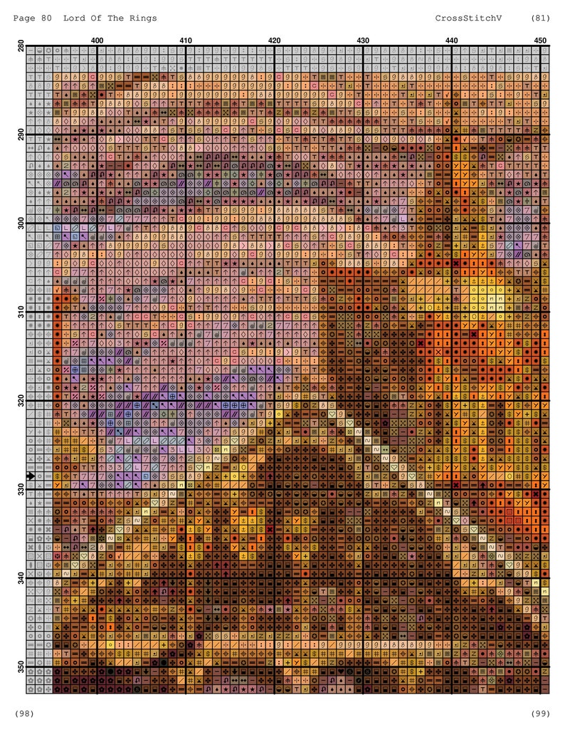 Lord of the Rings Cross Stitch Pattern / Hobbit Cross Stitch Pattern ...