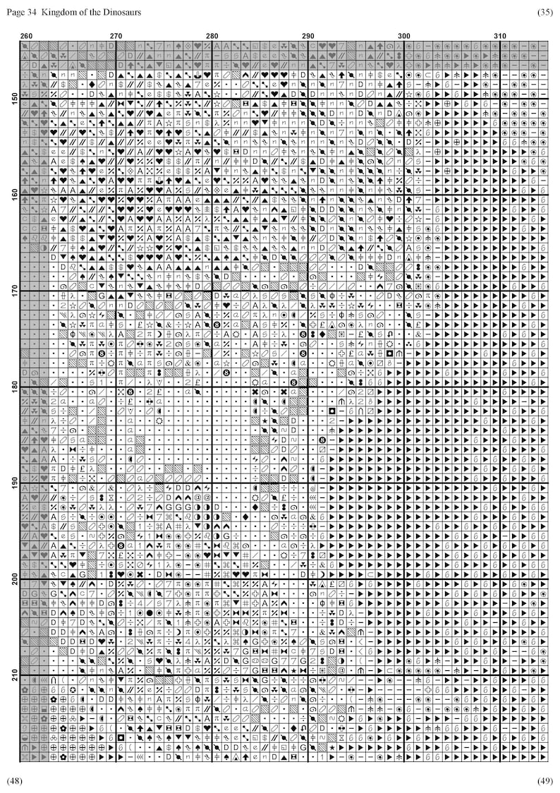 Jurassic Park Dinosaurs Cross Stitch Pattern / Reptile Cross Stitch ...