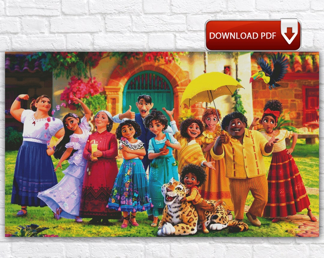 Encanto Cross Stitch Pattern / the Family Madrigal Cross Stitch Pattern ...