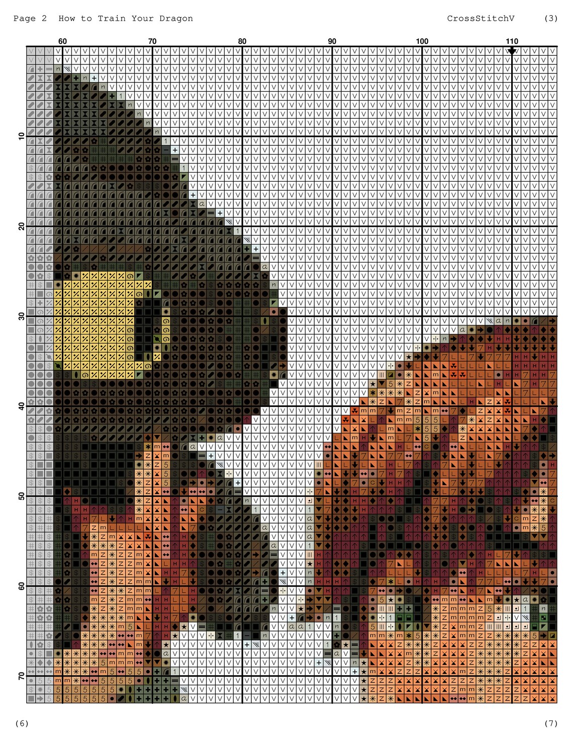 How to Train Your Dragon Cross Stitch Pattern / Astrid Viking Cross ...