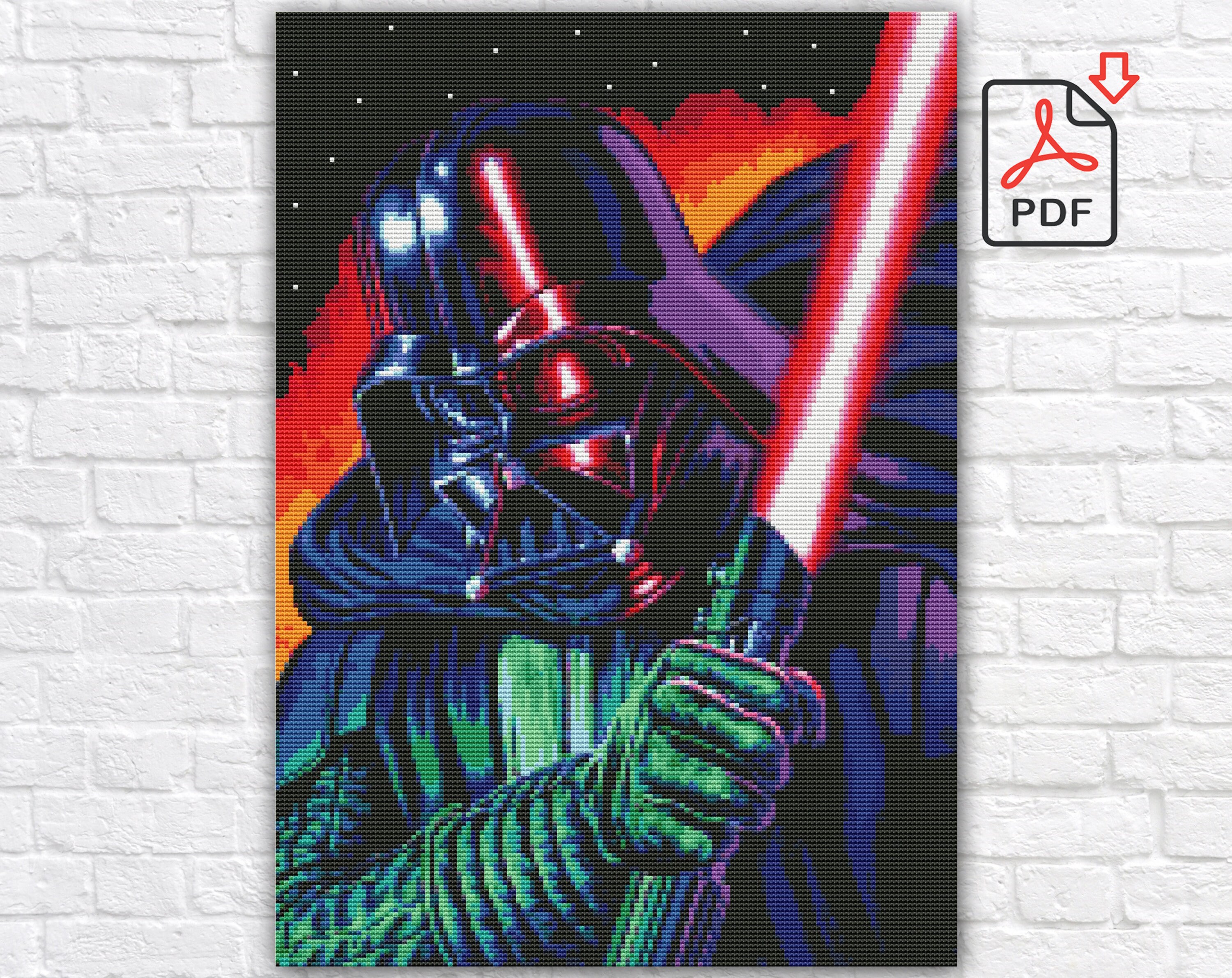 Darth Vader Cross Stitch Pattern / Star Wars Cross Stitch Pattern ...