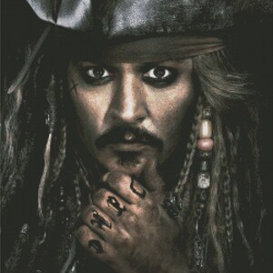 Johnny Depp Cross Stitch Pattern / Johnny Depp PDF Cross Stitch Chart ...