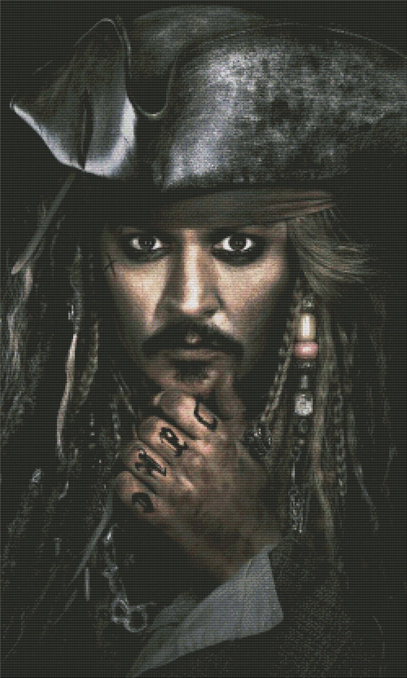 Johnny Depp Cross Stitch Pattern / Johnny Depp PDF Cross Stitch Chart ...