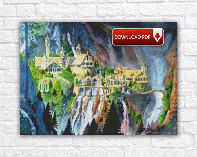 Lord of the Rings Cross Stitch Pattern / Hobbit Cross Stitch Pattern ...