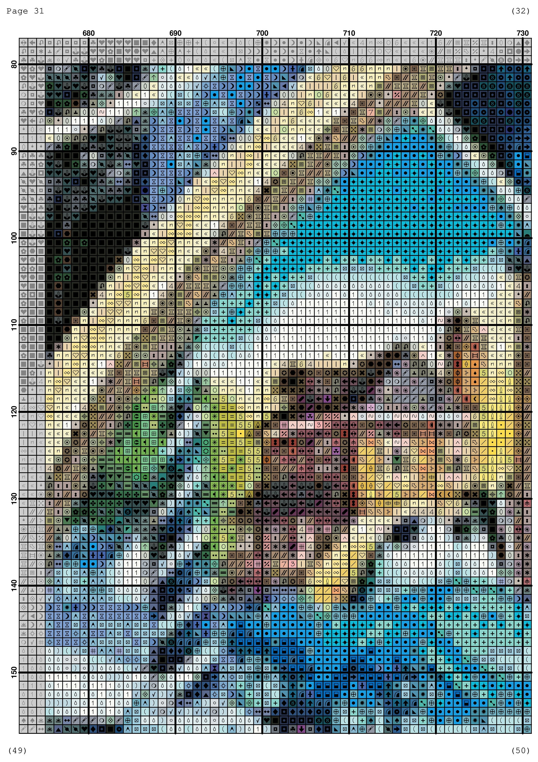 Cartoon Characters Cross Stitch Pattern / Large Cross Stitch Pattern ...