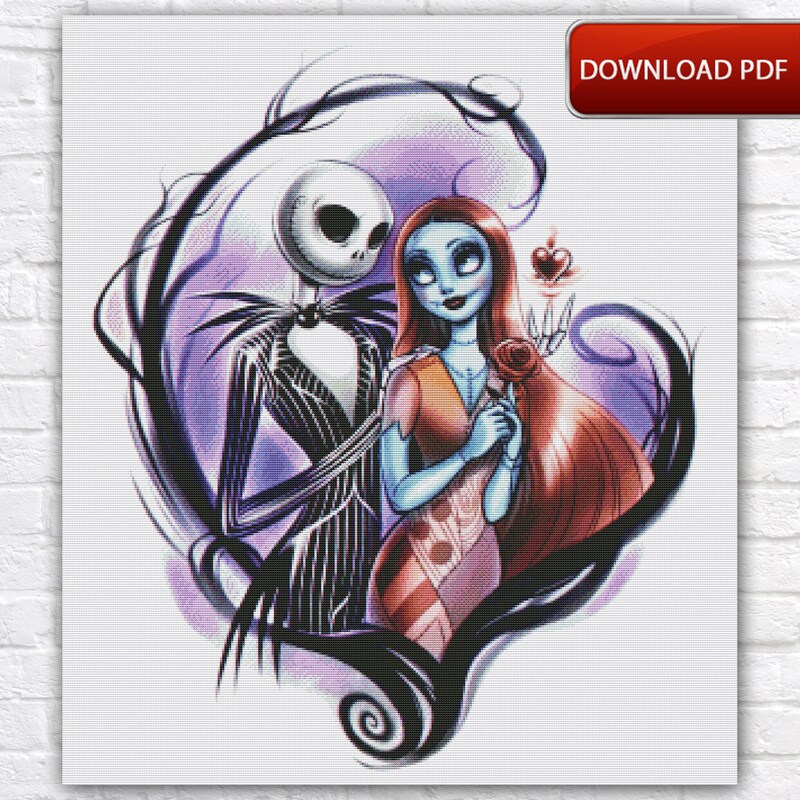 Jack and Sally Printable - Etsy