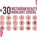 30 Beauty Salon and Skincare Instagram Highlight Cover Spa Instagram ...