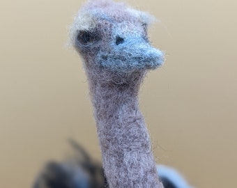 Ostrich Family. Felted Ostriches Made of Wool - Etsy