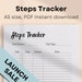 Steps Tracker Fitness Tracker Printable A5 PDF, Fitness Journal ...