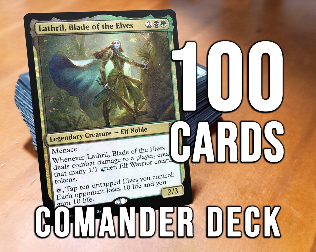 Elf Tribal Commander A 100 Proxy Cards Premium Quality - Etsy