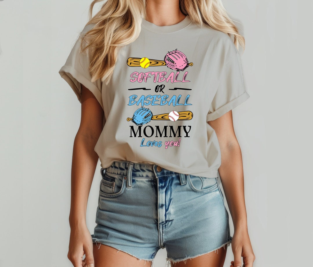 Gender Reveal Party Shirts, Softball or Baseball Shirts, Baby Shower ...