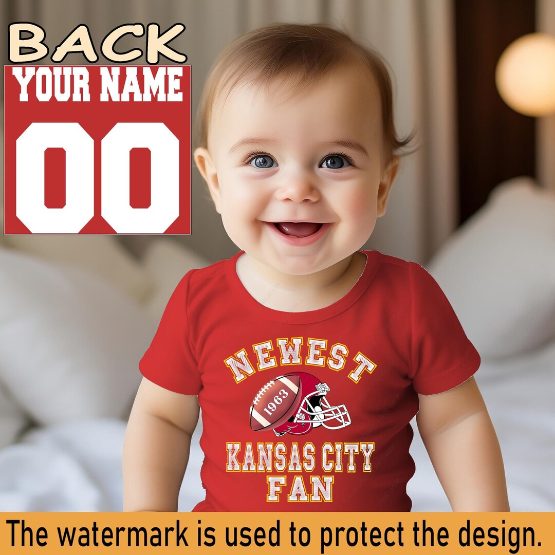 Newest Fan Kansas City Football Bodysuit, Chief Baby, Gift for Baby ...