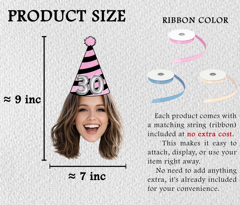 Custom Face Birthday Banner - 30th Birthday Decorations for Her ...