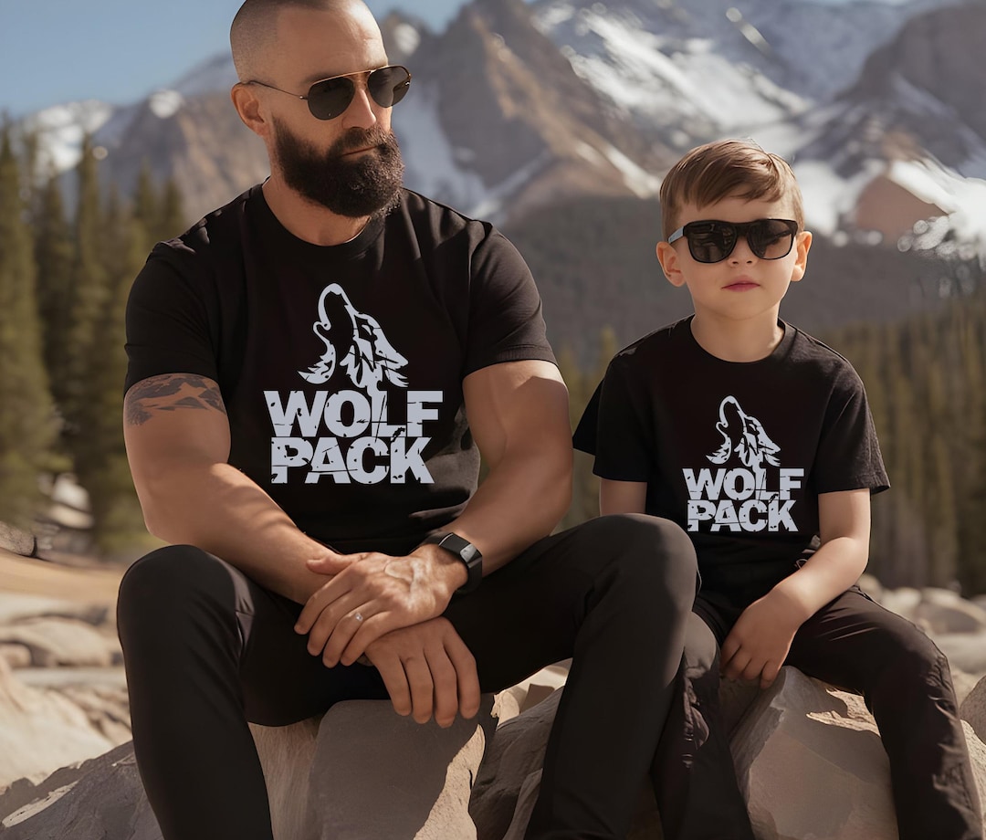 Wolf Pack Shirt, Family Matching Shirts, Wolf Pack T-shirt, Wolf Lover ...