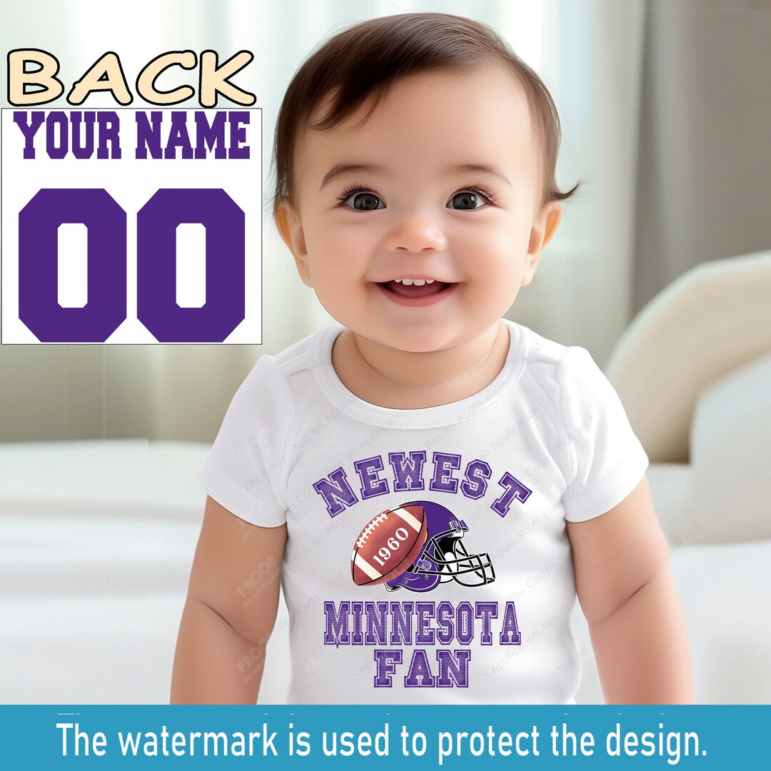 Newest Fan Minnesota Football Baby Bodysuit, Baby Viking , Gift for ...