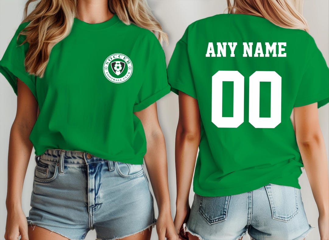 Custom Team Name and Number Shirt, Customized Soccer Shirt, Your Team ...