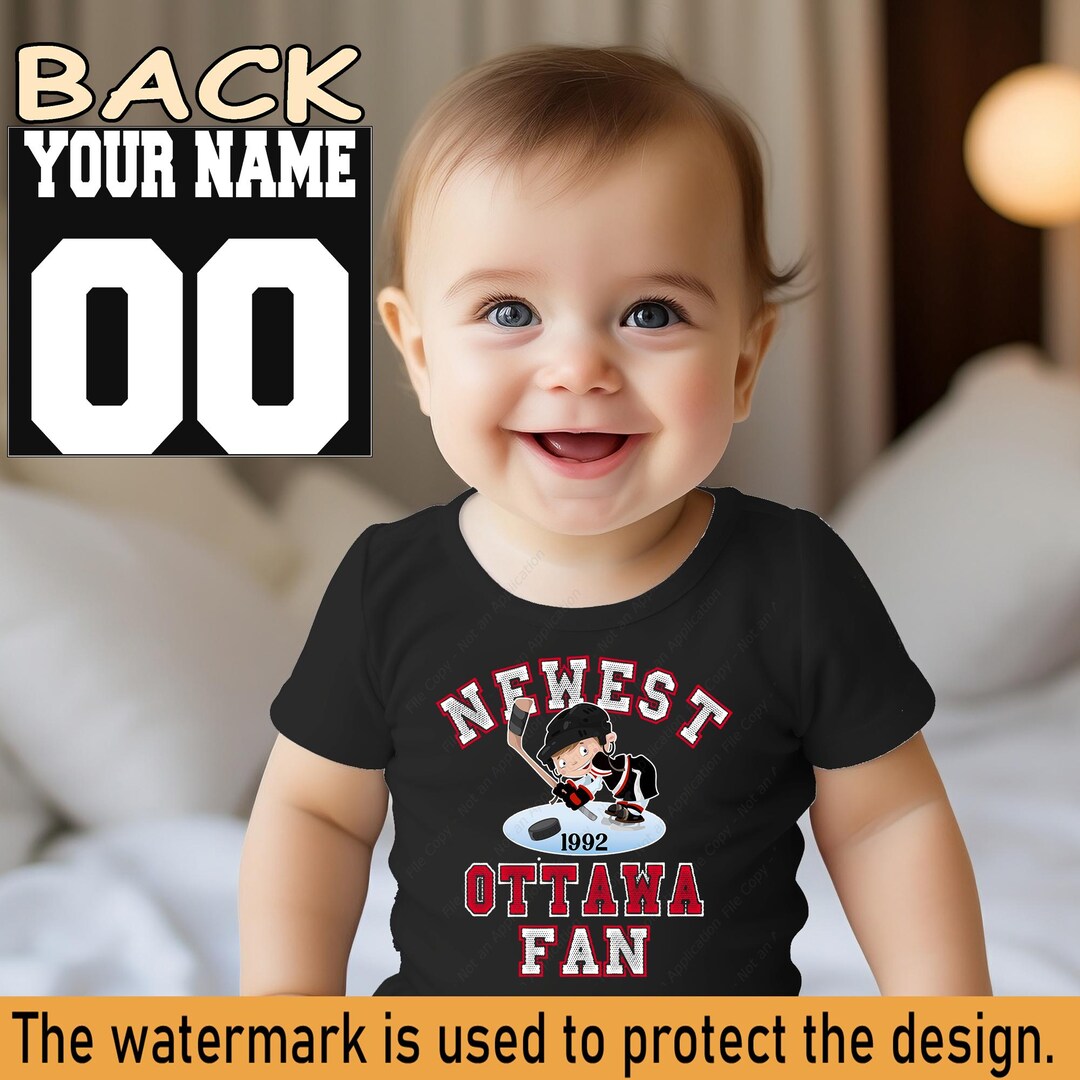 Newest Fan Ottawa Hockey Bodysuit, Senator Baby , Gift for Baby Shower ...