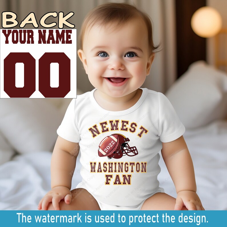 Newest Fan Washington Football Baby Bodysuit, Baby Commander , Gift for ...