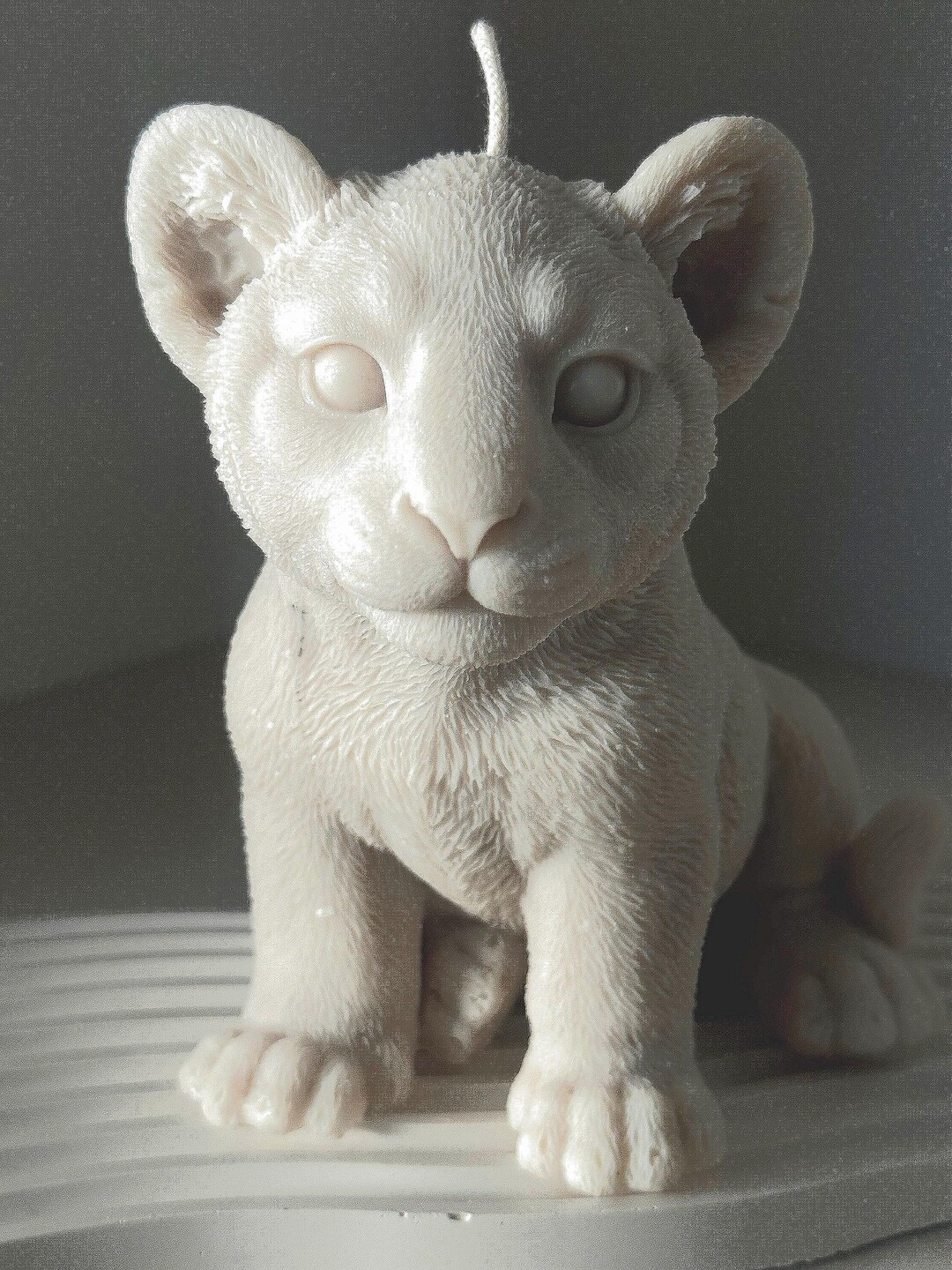 Sculptural Lion Candle: Wax Animal Figurine for Home Decor - Etsy