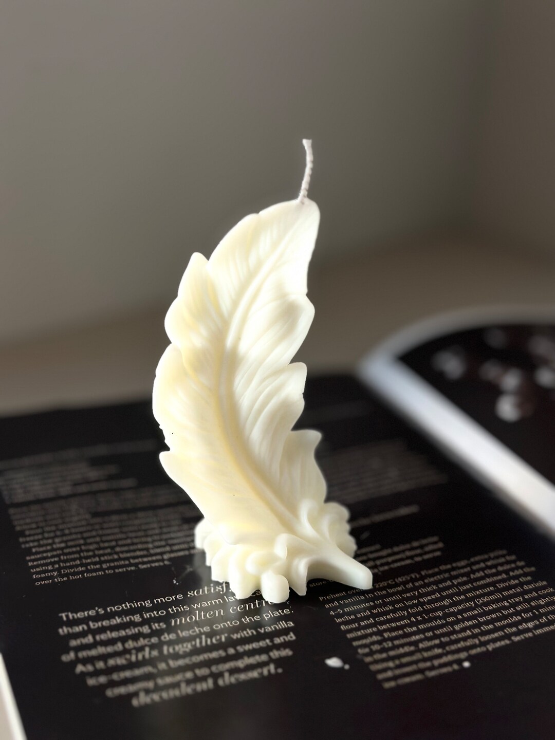 Feather Candle: 3D Soy Wax Candle, Custom Scent & Color - Etsy