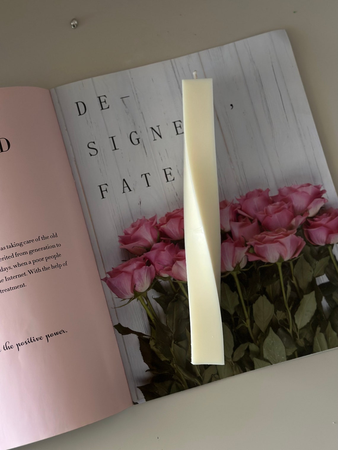 Long Spiral Candle, Table Candles, Taper Candle, Handmade Classic ...