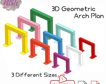 3D Arch DIY Wedding & Birthday Party Decor Plans - CNC Router DXF Files ...