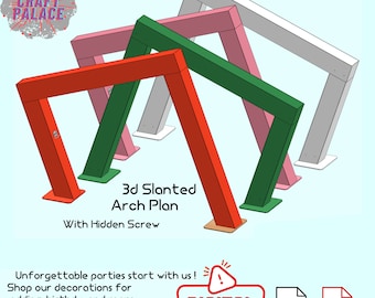 3D Arch DIY Wedding & Birthday Party Decor Plans - CNC Router DXF Files ...