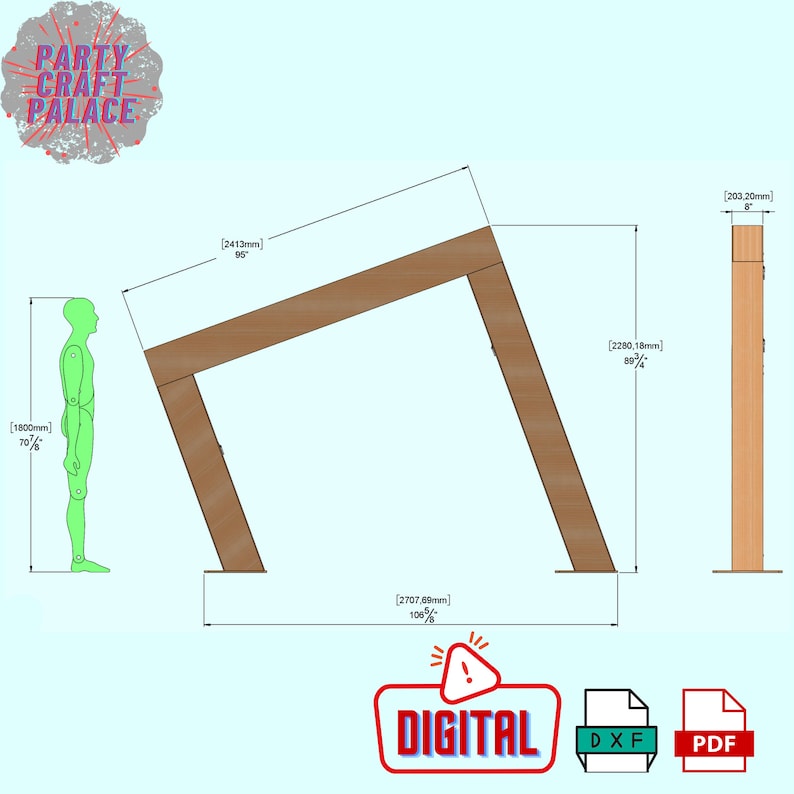 3D Slanted Backdrop Plans: DIY Wedding & Birthday Party Decor - Etsy