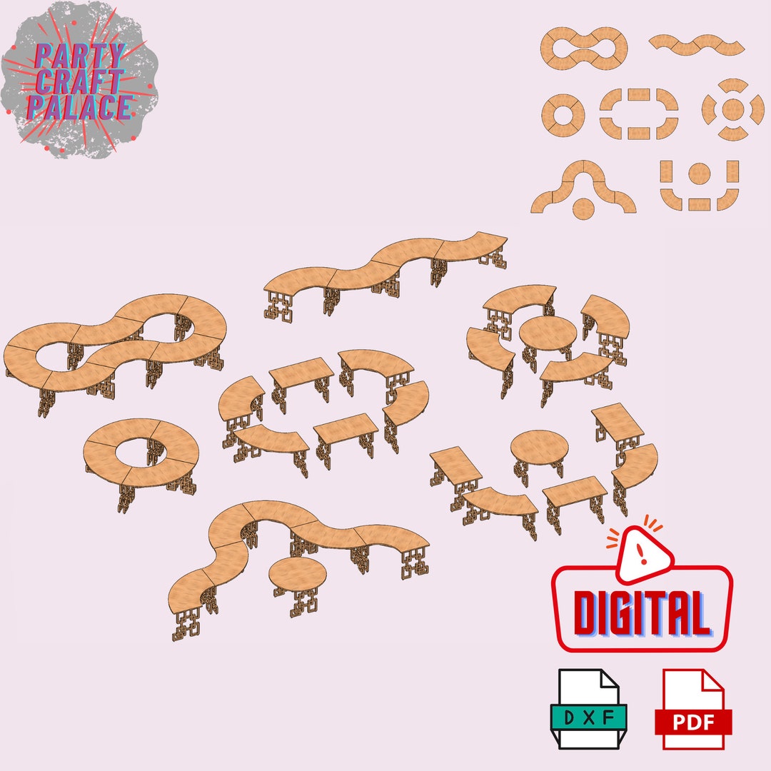 Transform Your Event With a Serpentine Table Set: Perfect for Banquets ...