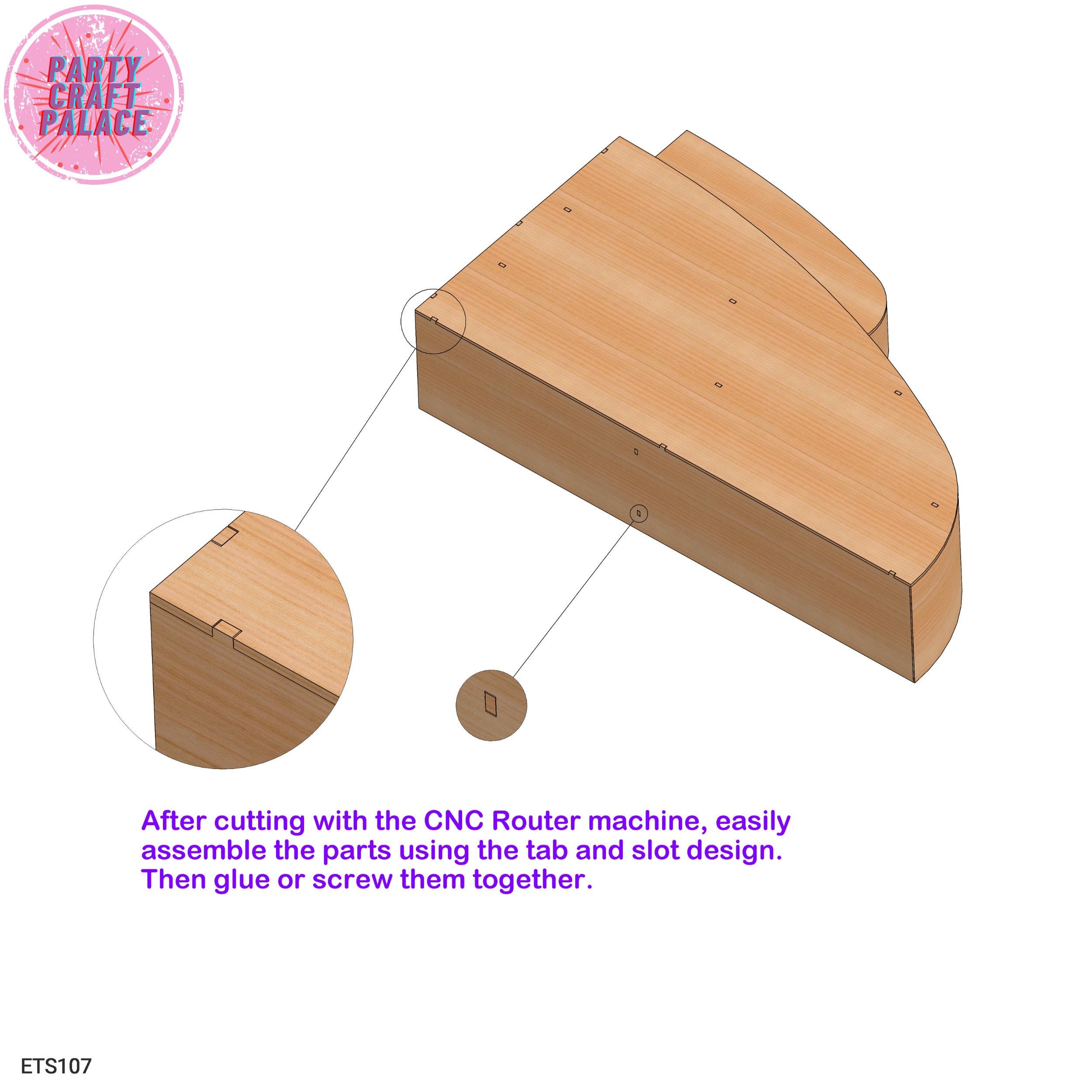 Elliptical-shaped Portable Stage CNC Router Plans | DIY Plywood Stage ...