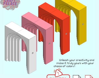 3D Round-top DIY Wedding & Birthday Party Decor Plans - CNC Router DXF ...