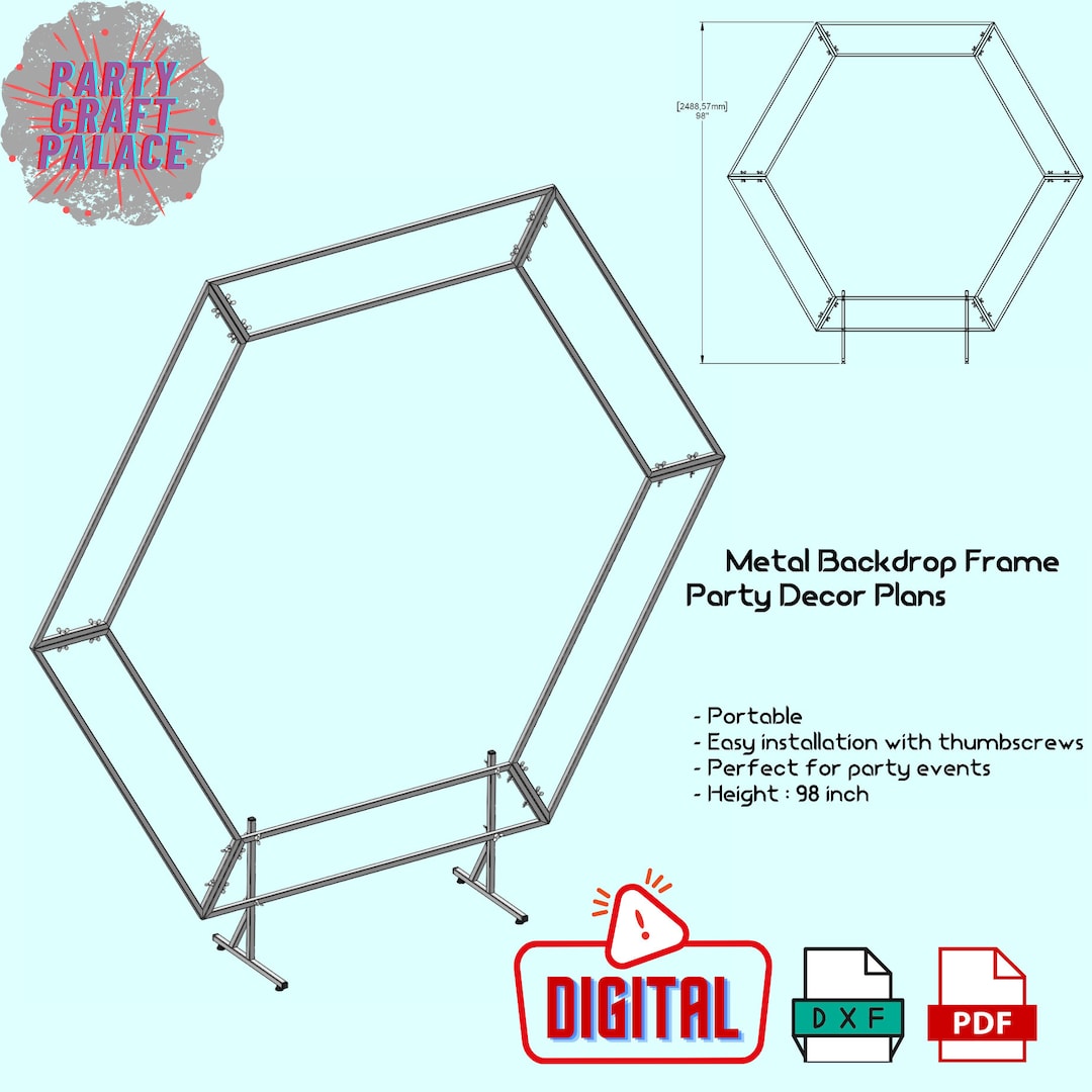 Enhance Your Celebrations With Metal Hexagon Backdrop Plans: Perfect ...