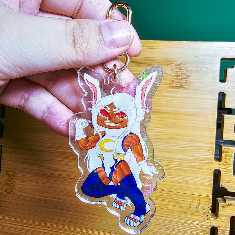 MHA Mirko Holographic 3x3 Inch Star Acrylic Keychain - Etsy
