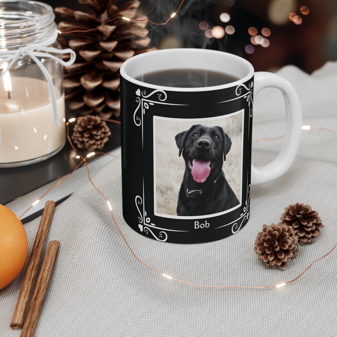 Personalized Pet Photo Mug With Custom Pet Name Customizable Pet Lover ...