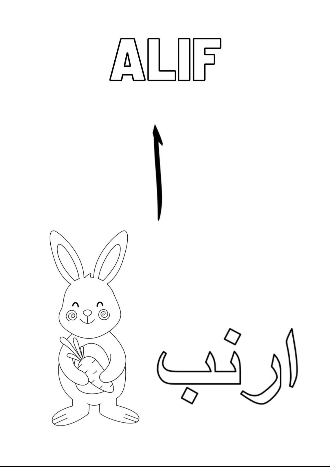 Arabic Alphabet Colouring Sheets - Etsy