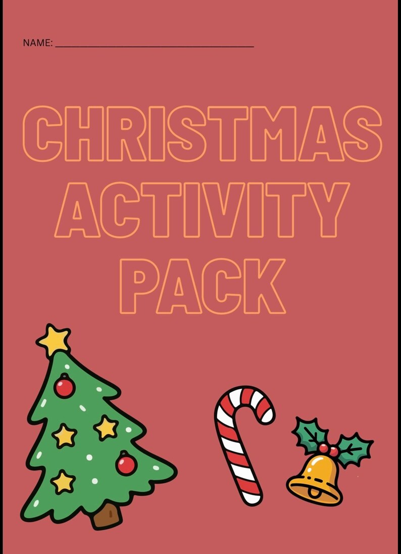 Christmas Activity Pack for Kids! - Etsy