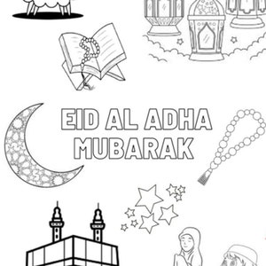 Eid Al Adha Colouring Sheet for Kids - Etsy UK