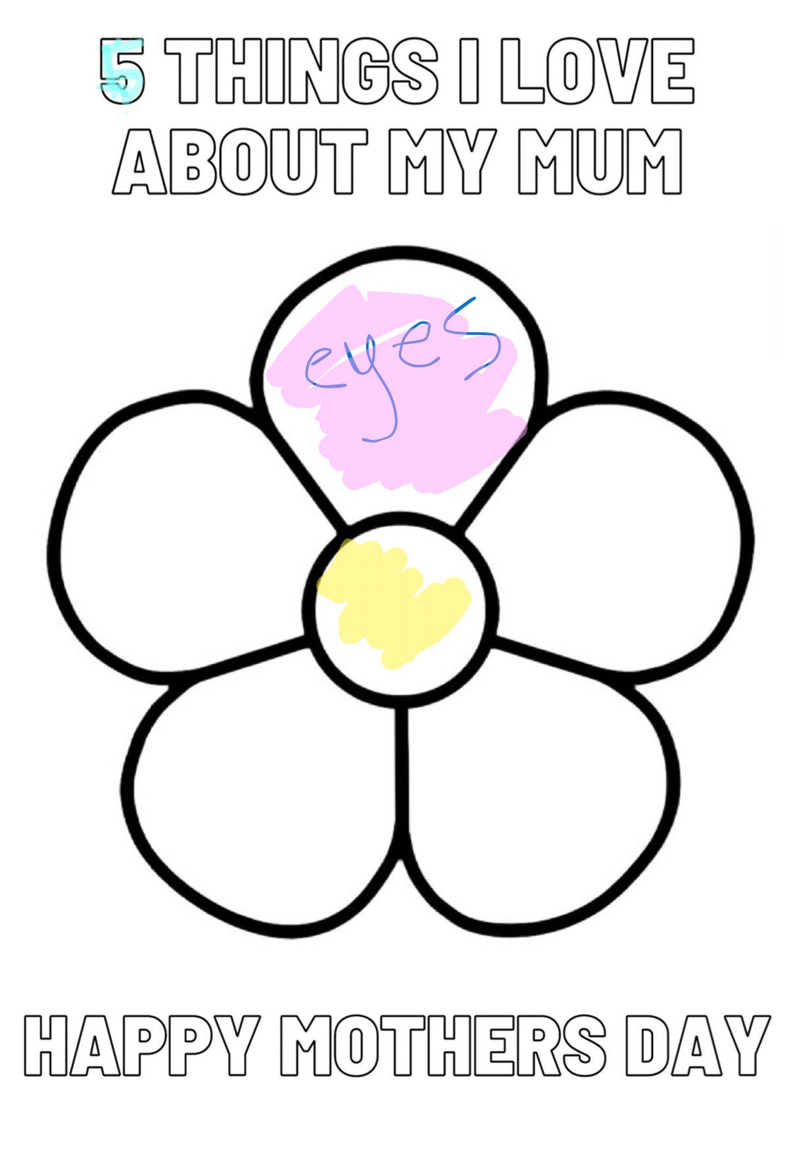 Mothers Day Activity Sheet - Etsy