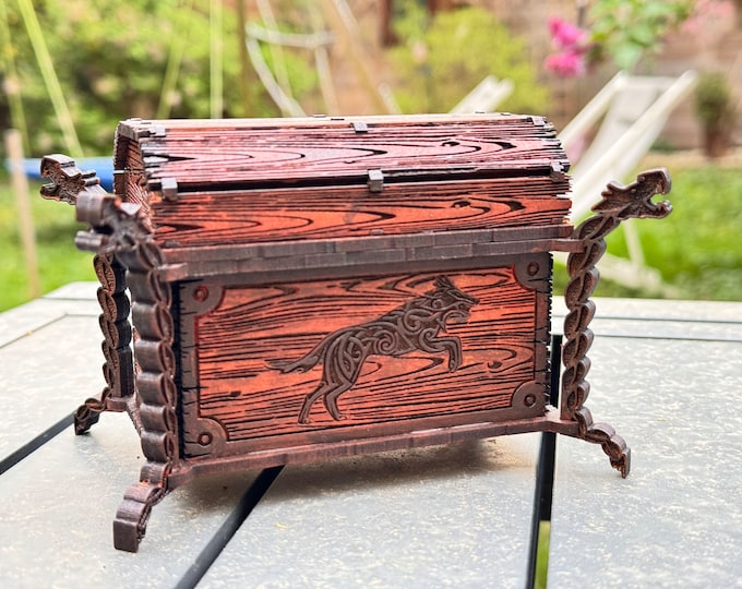 Celtic Chest, Viking Ai, SVG, PDF, DXF and Lightburn Laser Cut Files - Etsy