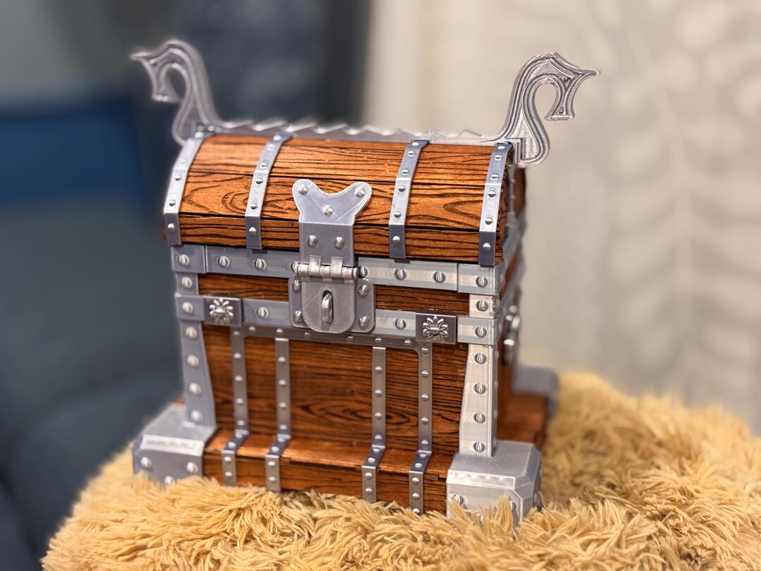 VIKING CHEST Wood and Pla (dxf, 3MF, Stl, Ai, Lightburn) - Etsy