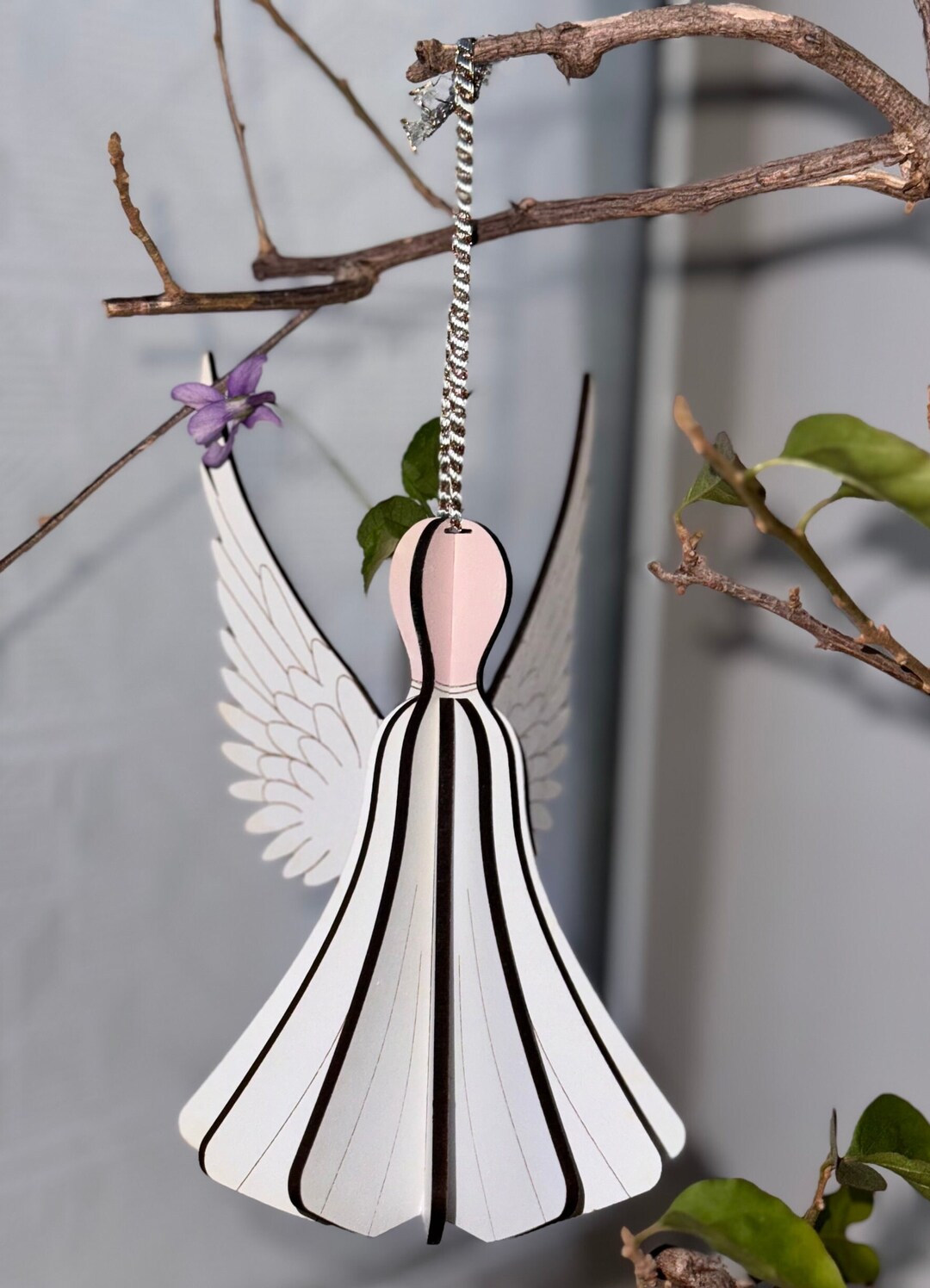 Soliflore Laser Cut Angel Suction Cup or to Hang or Place. SVG, PDF ...