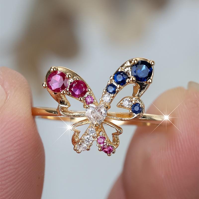 Butterfly Wing Ring - Etsy