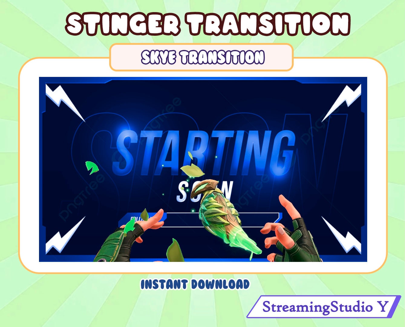 VALORANT Skye Transition / Ultimate Stinger Transition Skye Streaming Minimalist Transparent ...