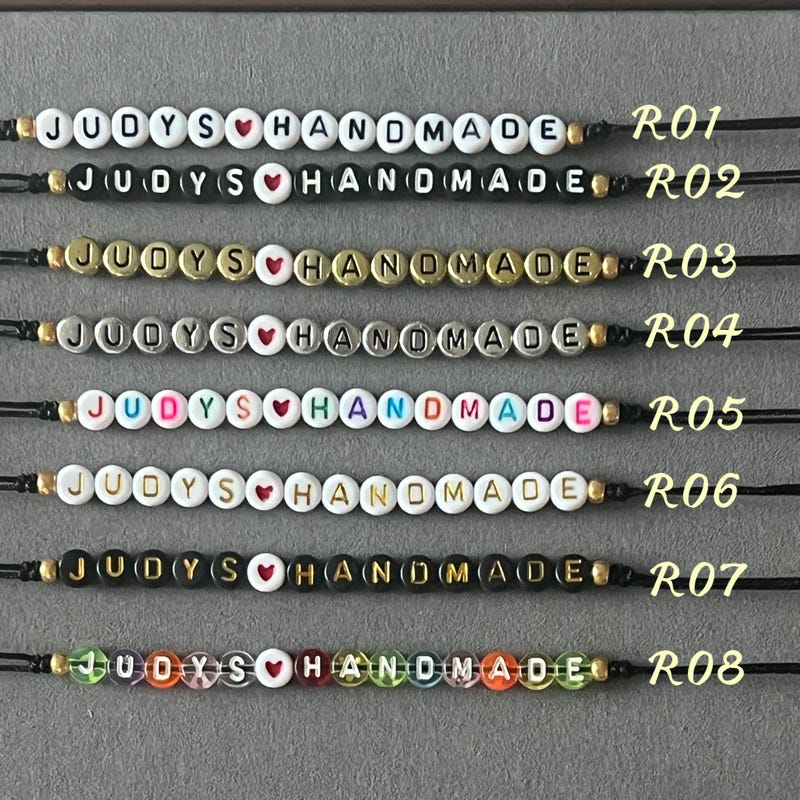 Personalized Alphabet Beads - Etsy