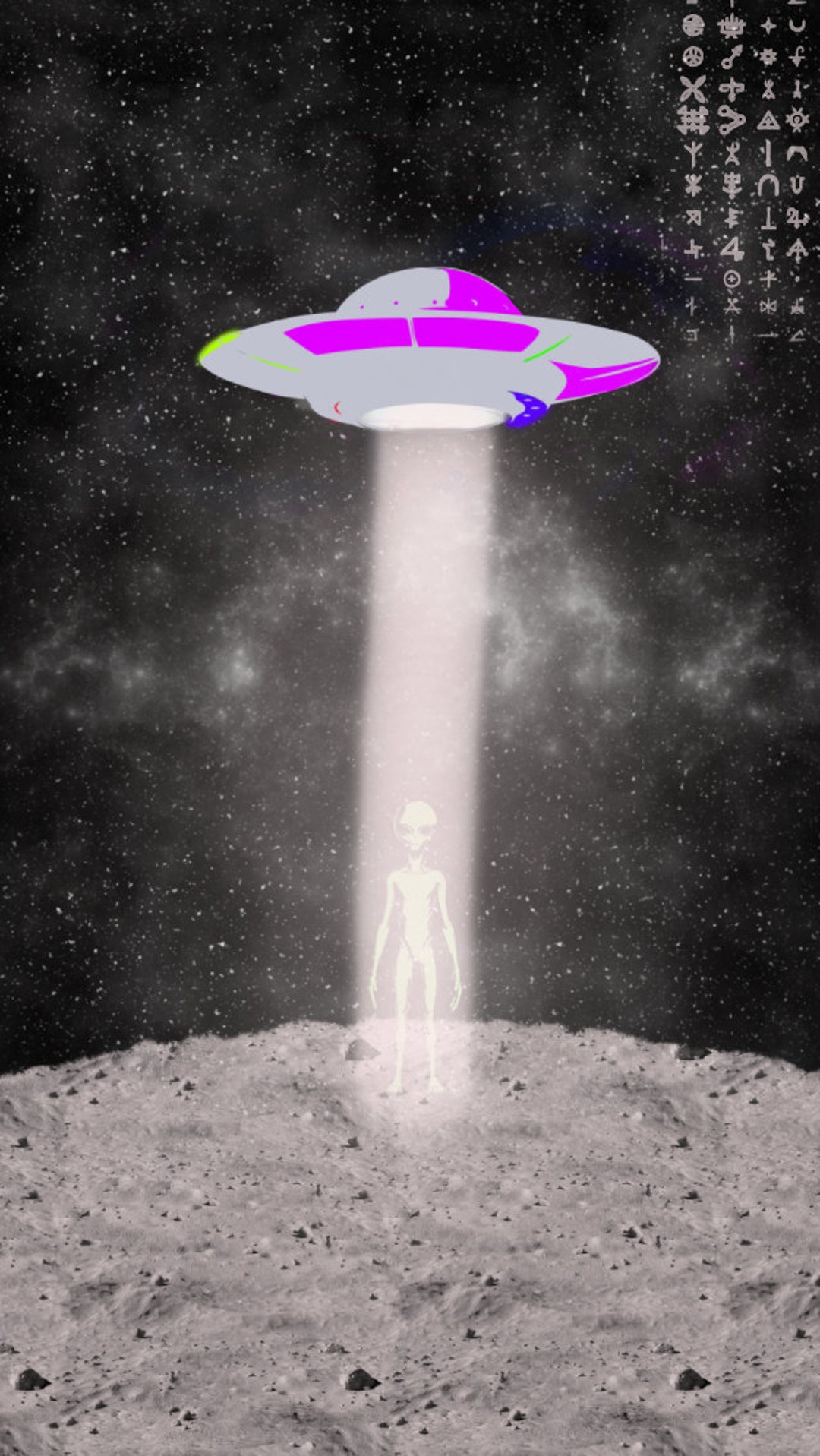 Alien Stardust Phone Wallpaper - Etsy