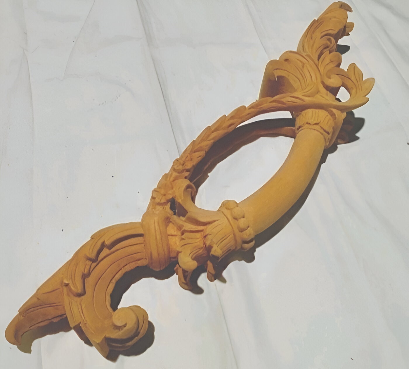 Elegant Hand-carved Teak Wood Door Handle – Classic Wooden Door Pulls ...