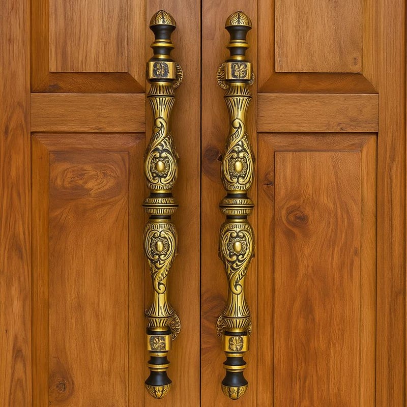 Double Door Handles Gold - Etsy