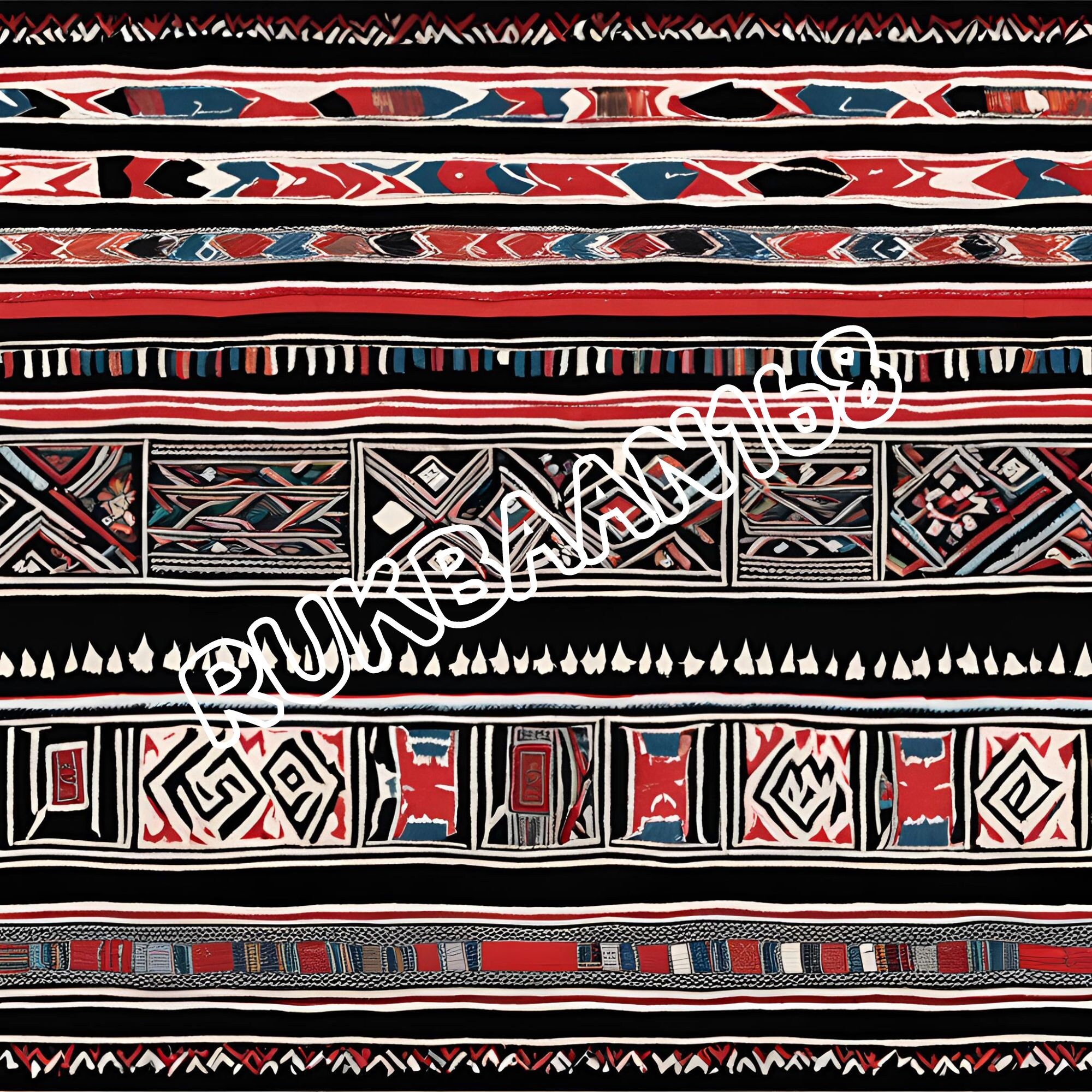 5 Seamless Fabric Patterns of the Akha Tribe - Etsy