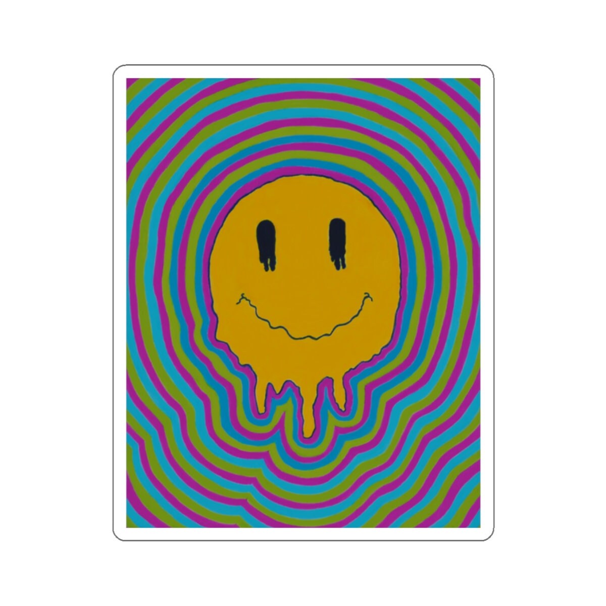 Melting Smile Sticker - Etsy
